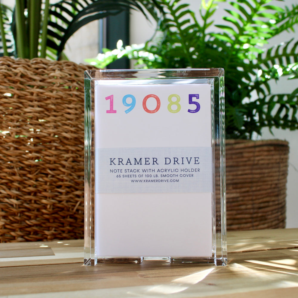 Kramer Drive Zip Code Note Stack